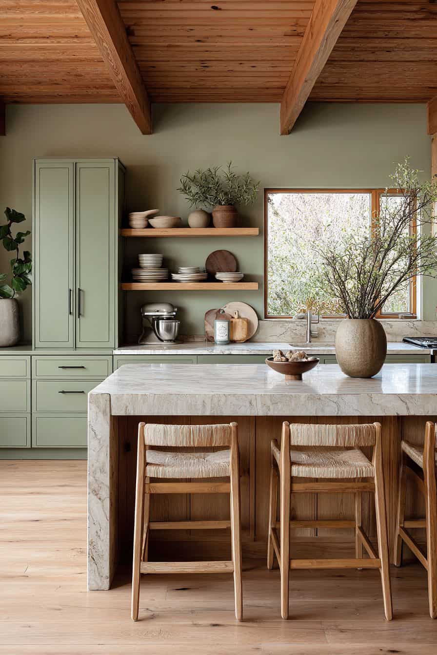 22 Lovely Sage Green Kitchen Design Ideas